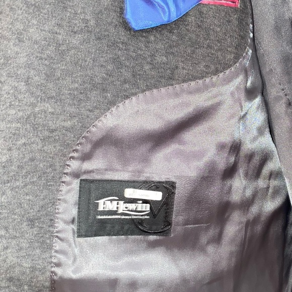 T.M.Lewin | Jackets & Coats | Tm Lewin Grey Wool Overcoat Peacoat ...